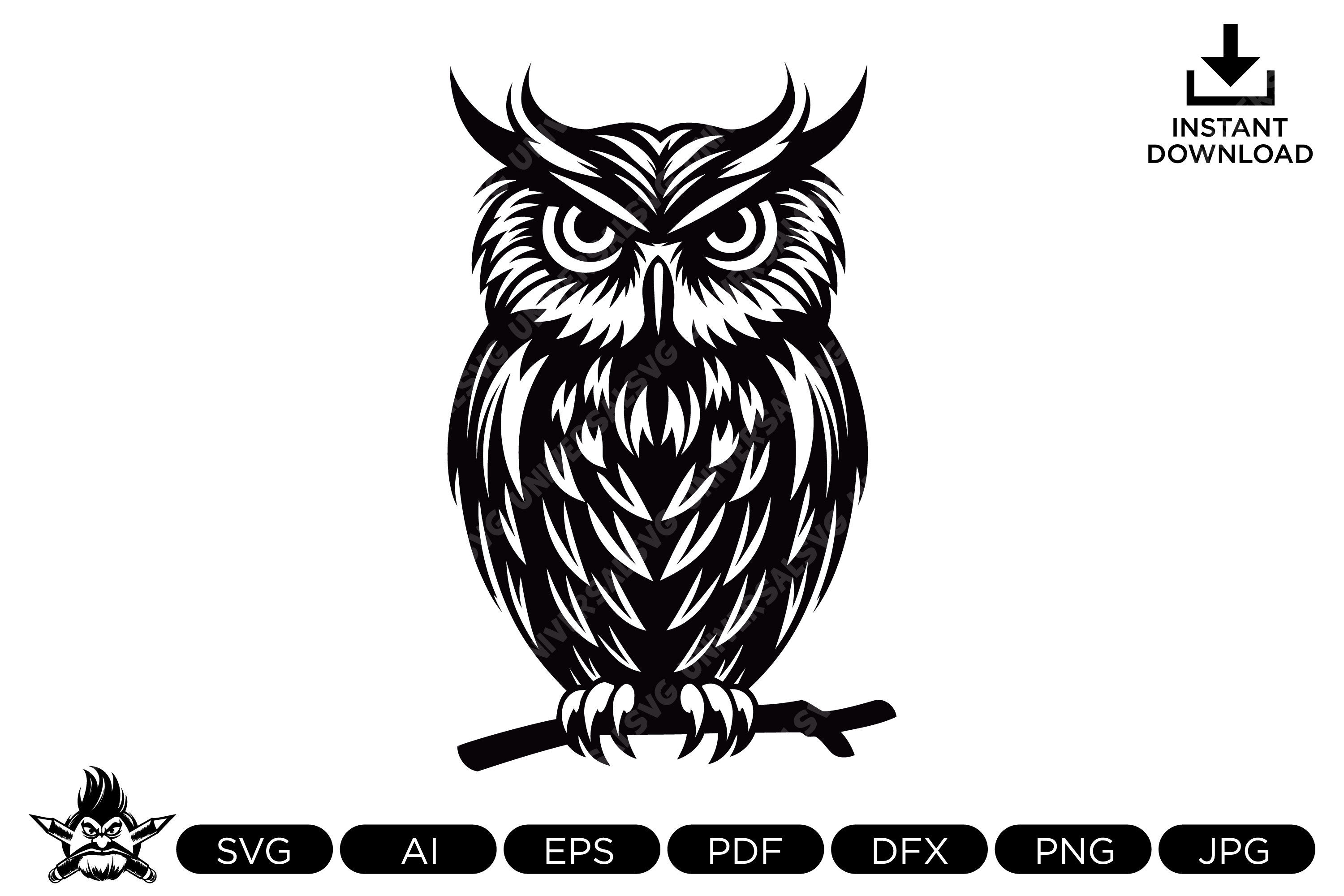 Owl Svg, Design for Cricut and Silhouette, Owl Cut File, Woodland Svg ...