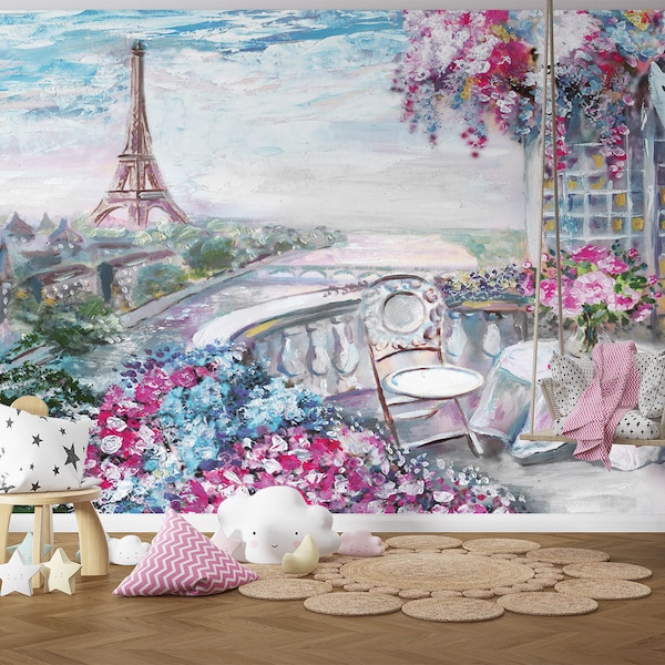 Paris Wall Mural - Etsy