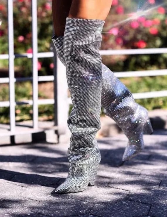 Rhinestone boots - Gem