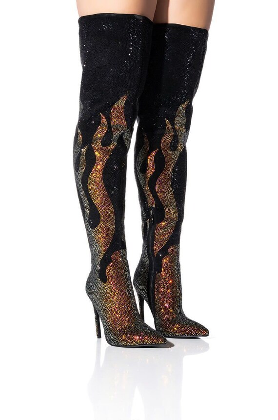 Tory Burch Christal High Heel Boot - Gem