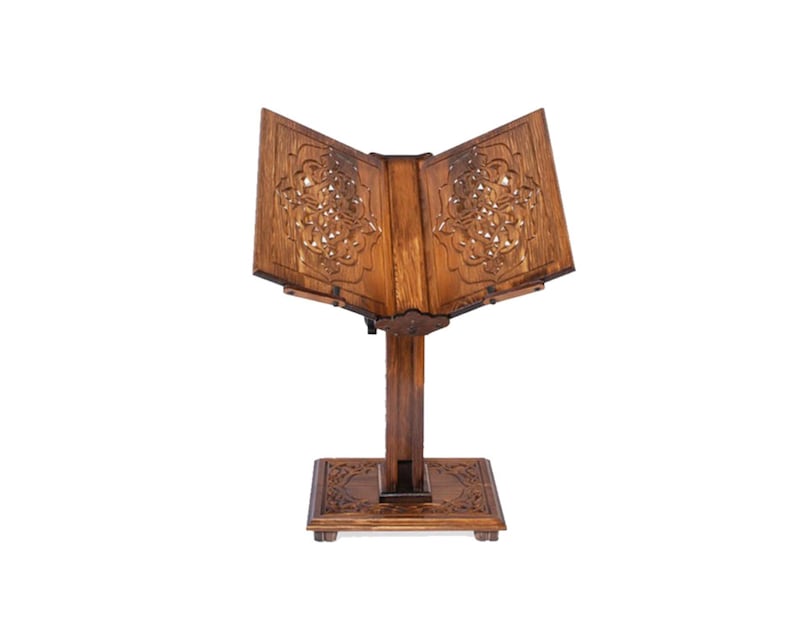 Wood Book Stand,height Adjustable Book Stand, Quran, Bible, Torah ...
