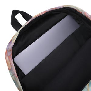 Backpack, Pastel Color Feather Roomy Stylish Back to School College ...