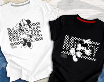 Retro Disney Shirts, Mickey Checkered Shirt, Disney Family Shirts ...