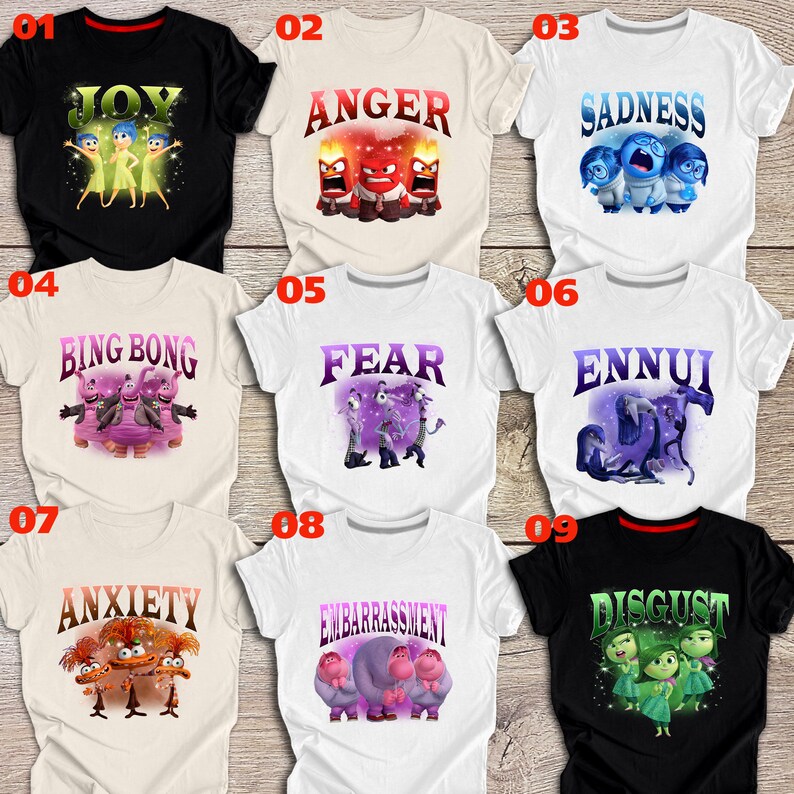 Disneyland Pixar Inside Out Eras Tour Camisa, Disneyland Inside Out ...