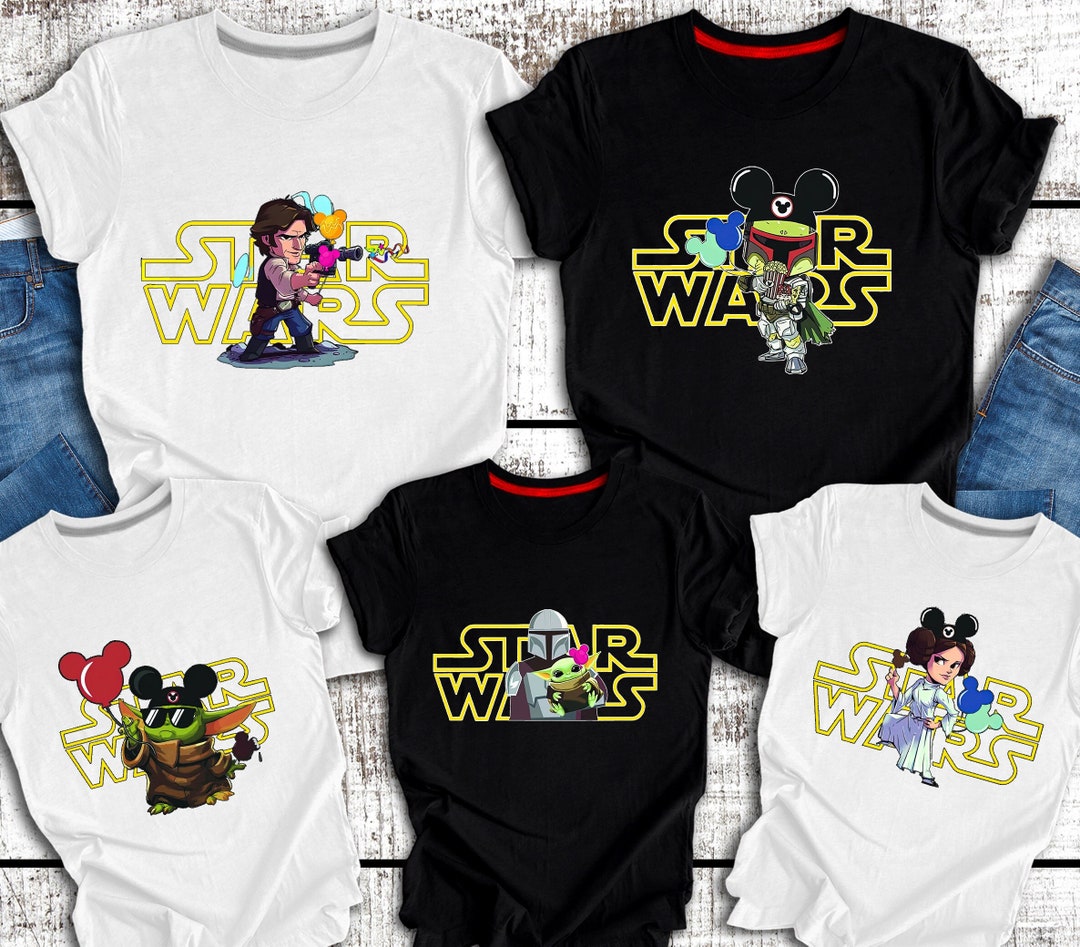 Star Wars Shirt Star Wars Disney Shirt Star Wars Character - Etsy