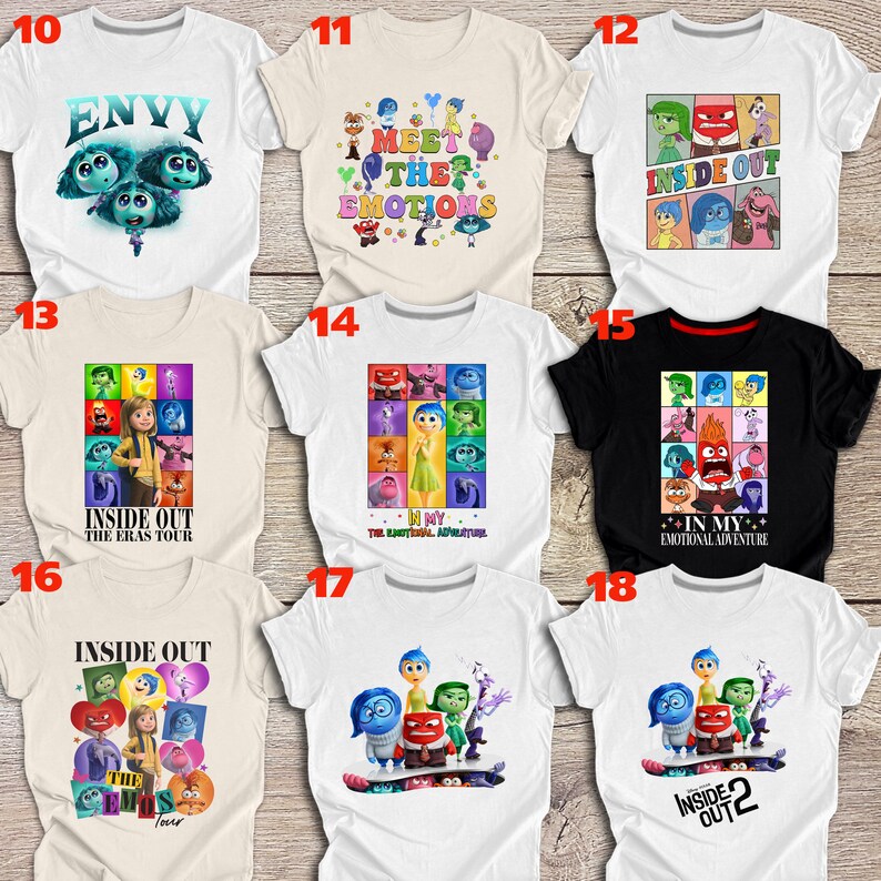 Disneyland Pixar Inside Out Eras Tour Camisa, Disneyland Inside Out ...