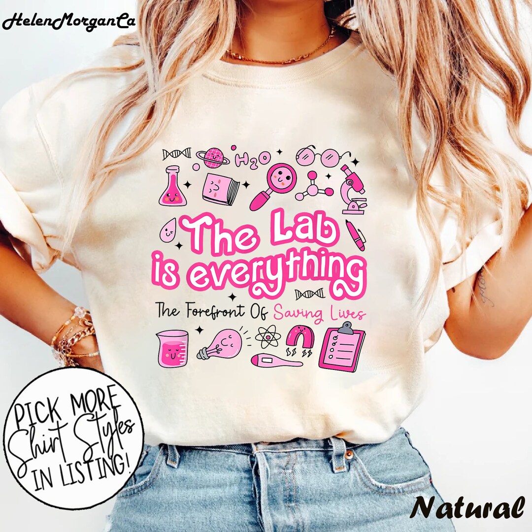 The Lab is Everything Shirt, Retro Pink Lab Week 2024 Tee, Medical Lab ...