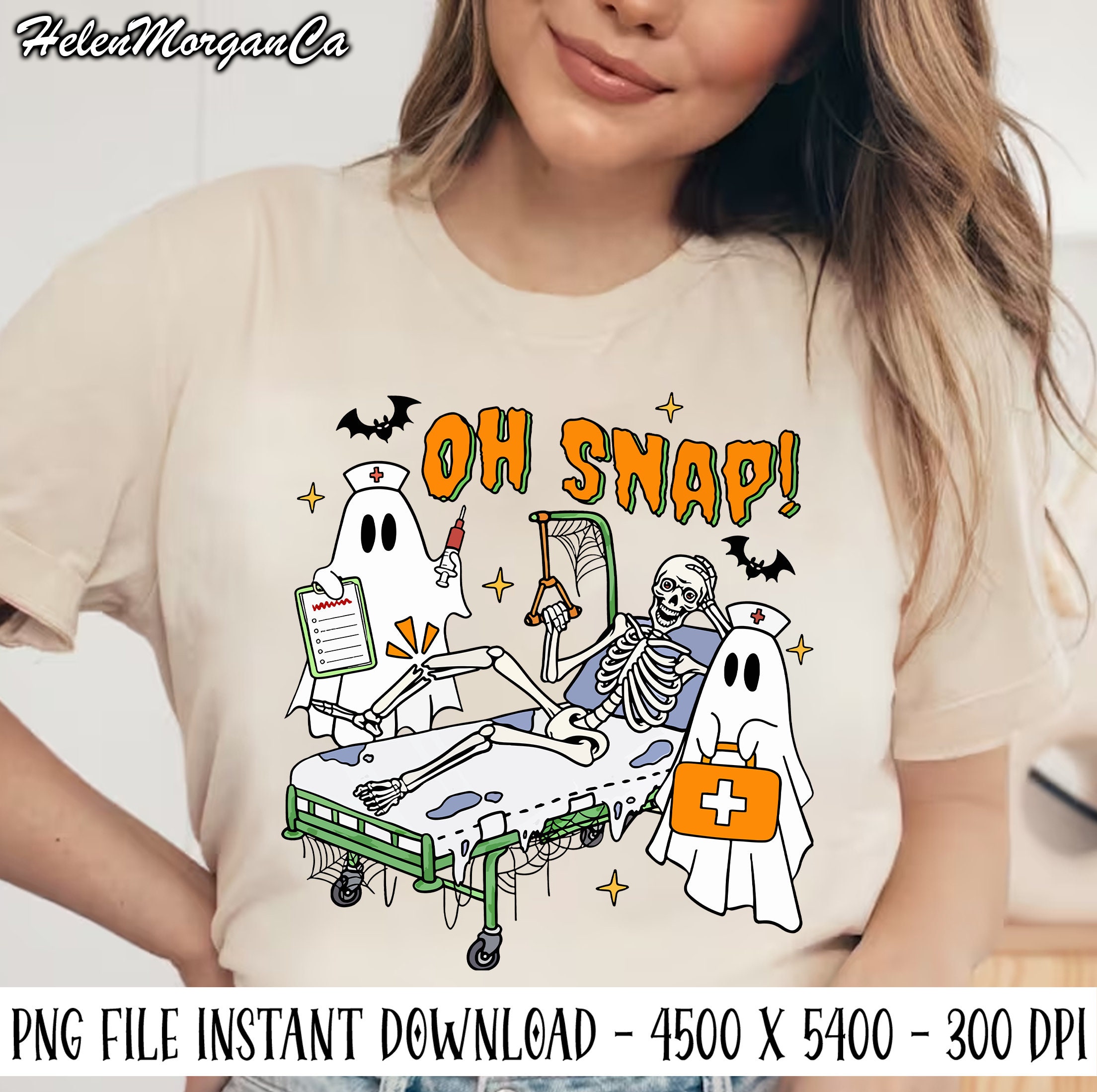 Oh Snap Funny Nurse Halloween Png Halloween Nurse Halloween - Etsy