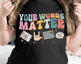 Your Words Matter Speech Therapy Language Pathologist Mental Digital PNG - Etsy