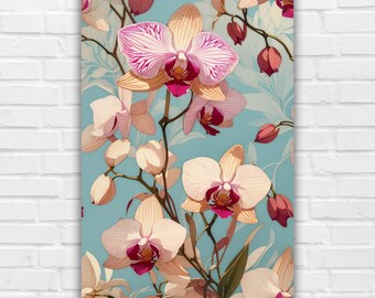Orchid - Flower Art Print - Botanical Watercolors Illustration ...