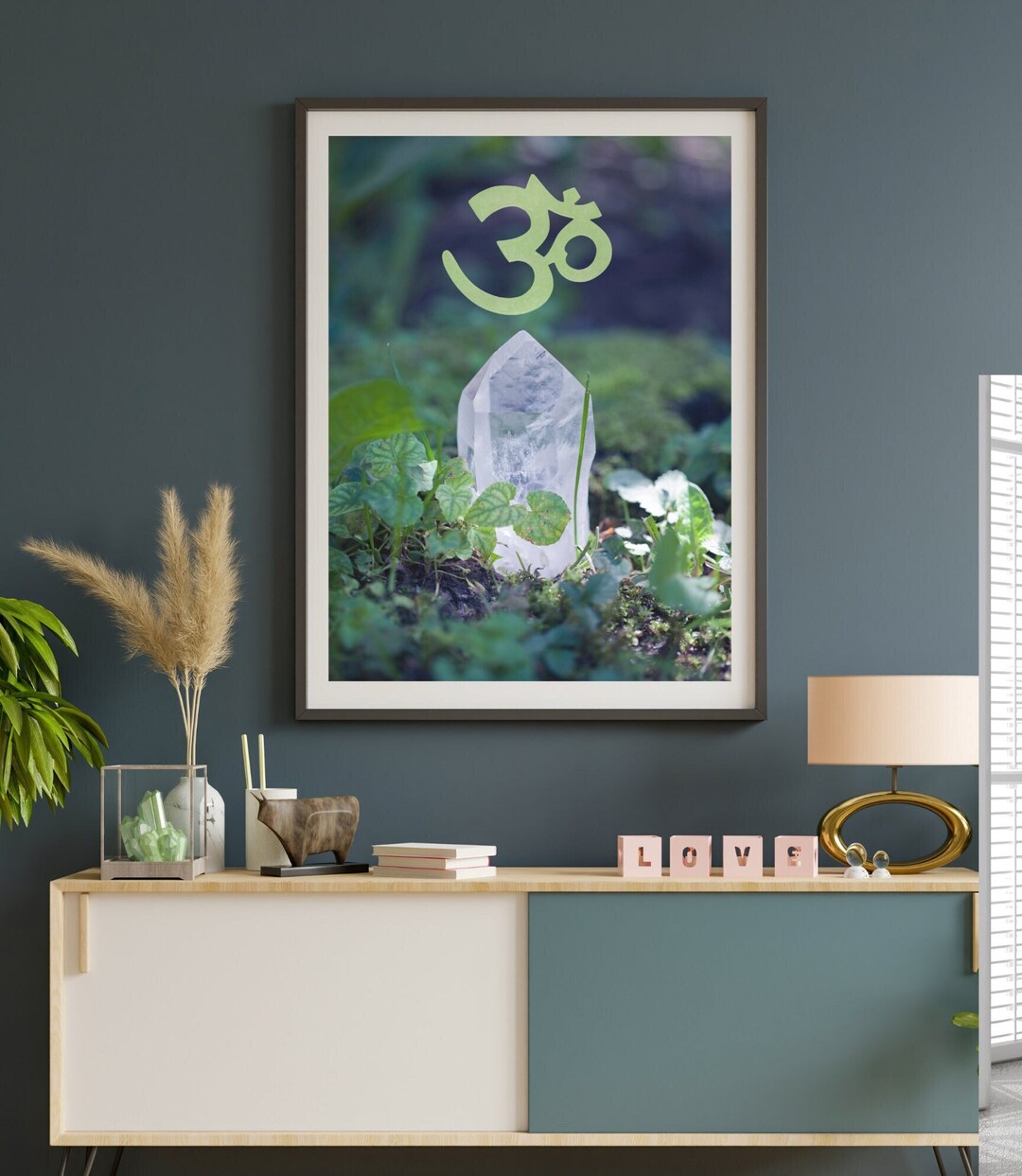 Ohm Symbol Meditation Quartz, Instant Download, Inspirational Quotes ...