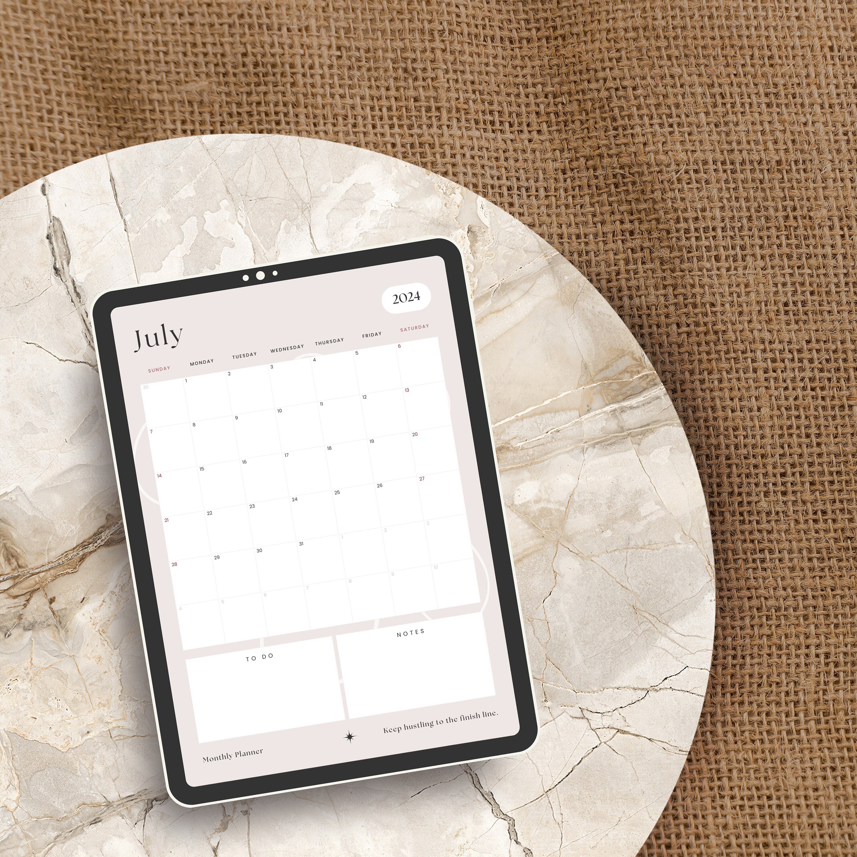 2024 Digital Calendar, Printable 2024 Calendar, January to December ...