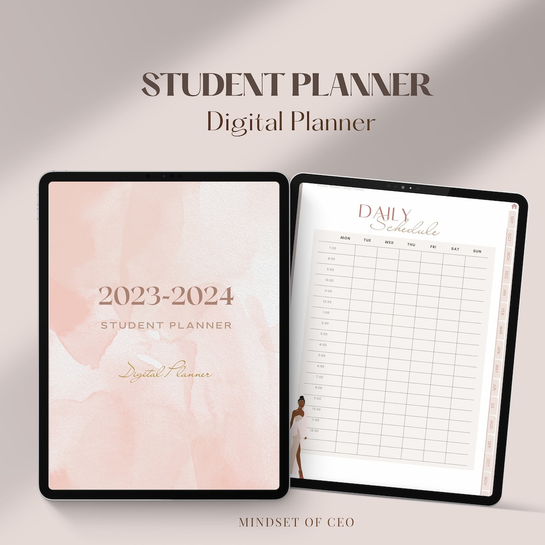 Student Digital Planner 2023 2024, College Planner, Academic Planner ...