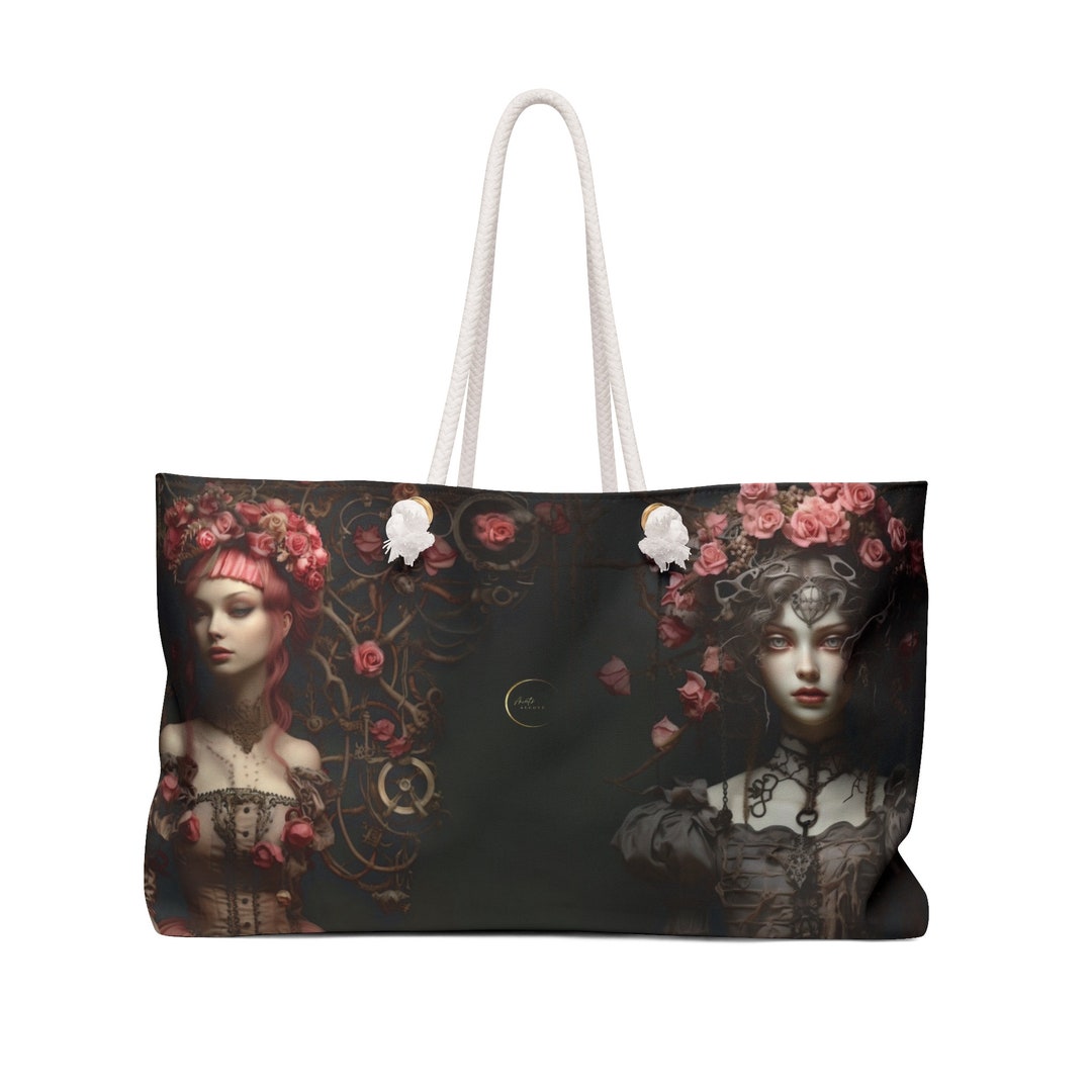 Crimson Coven Comprehensive Tote, Floral Crown Romantic Gothic, Fantasy ...