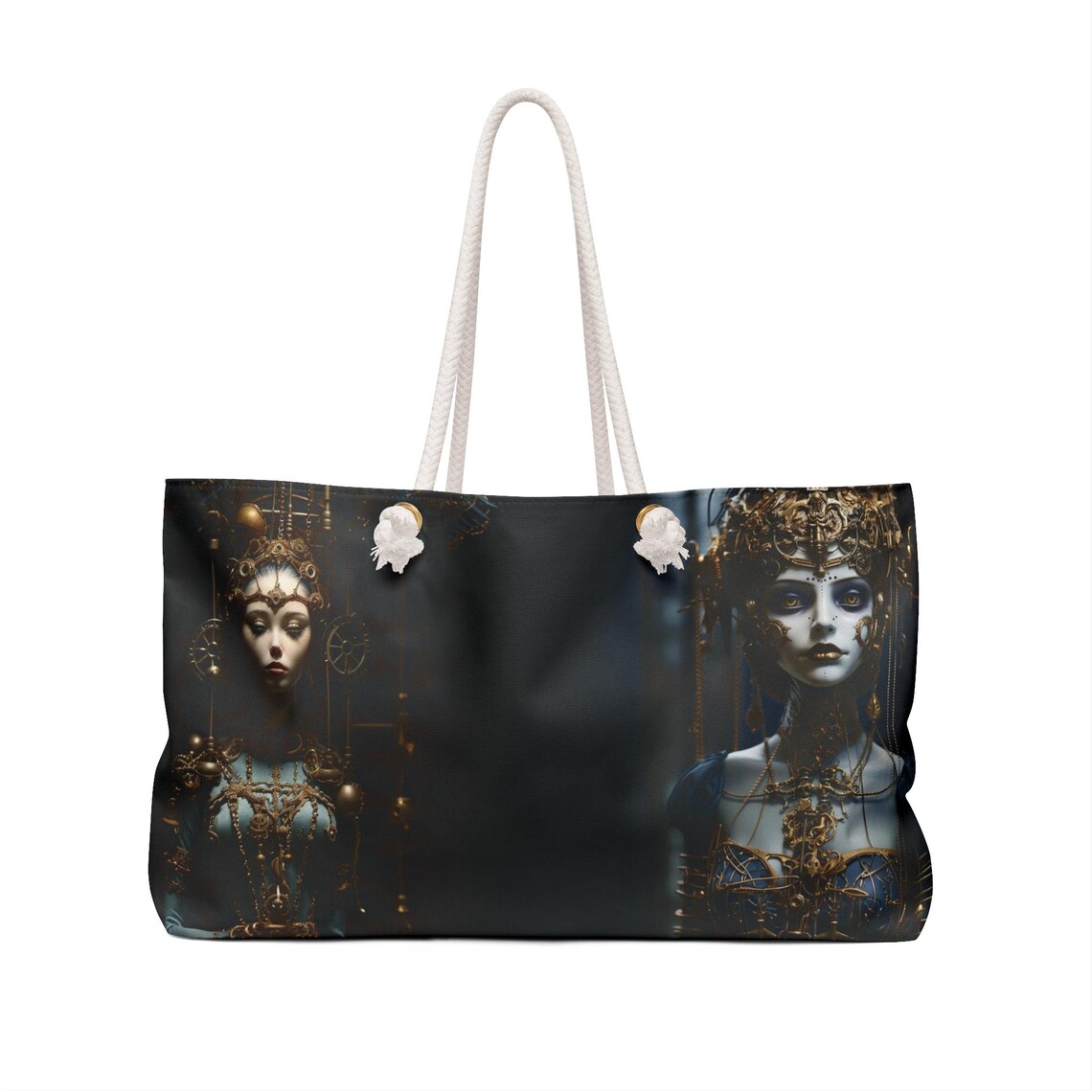 Indigo Coven Comprehensive Tote, Gothic Steampunk Tote Bag, Fantasy ...