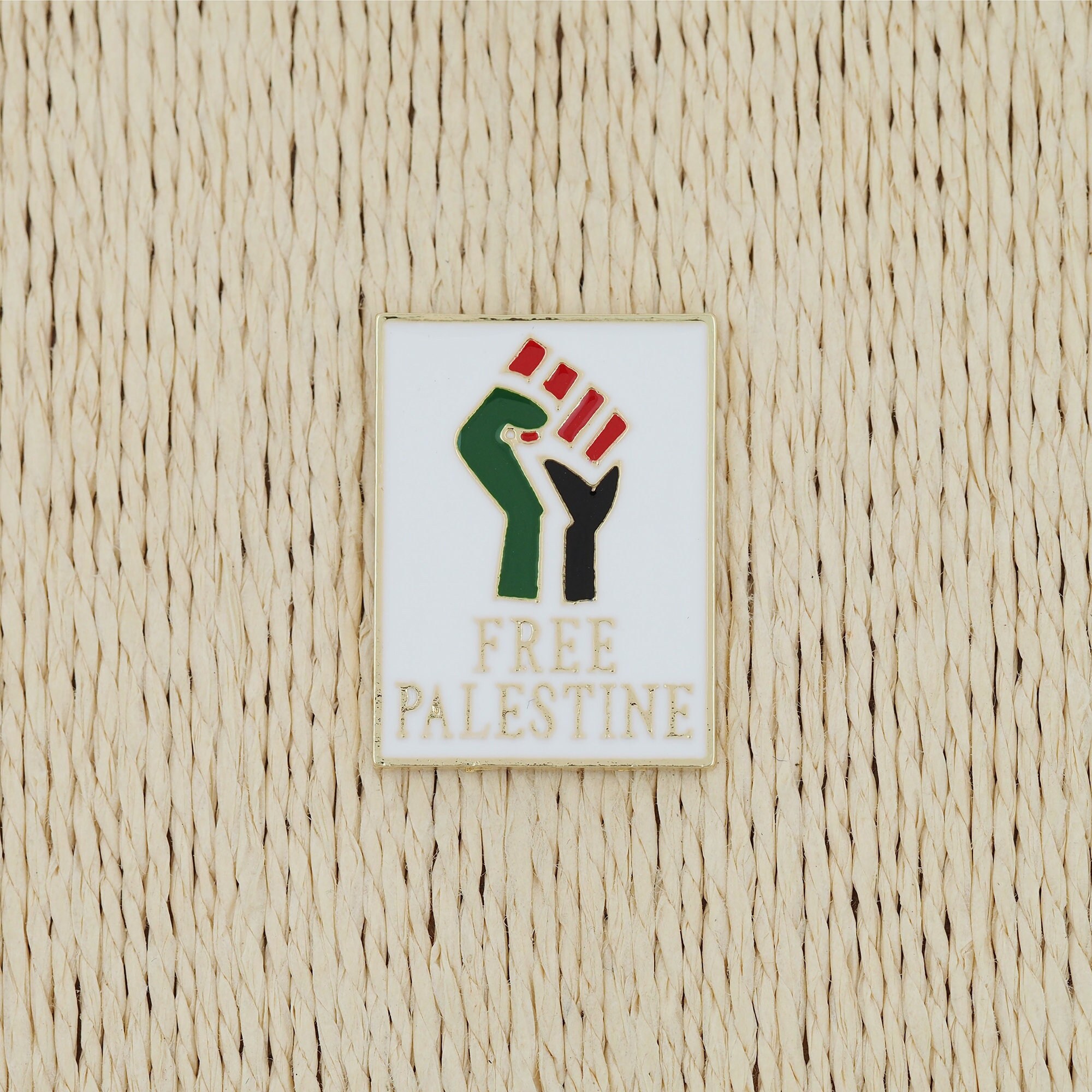 Palestine Fist Pin Free Palestine Pin Socialist Flag Hat - Etsy