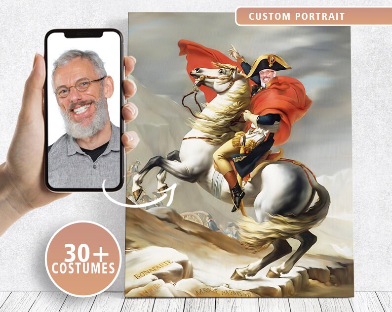 Custom Royal Portrait From a Photo, Renaissance Portrait of Napoleon ...