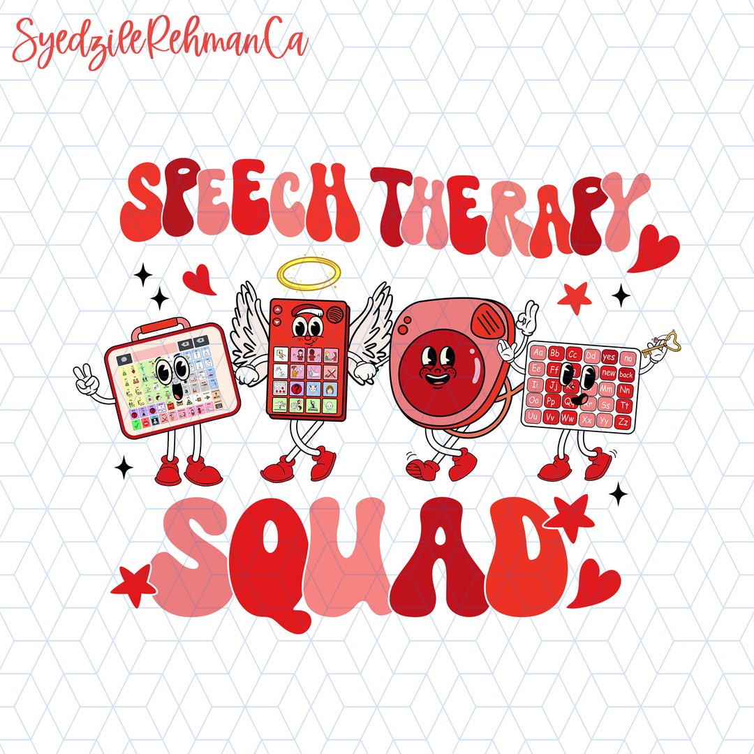 Speech Therapy Squad Valentine Png, Speech Pathologist Valentine Png ...