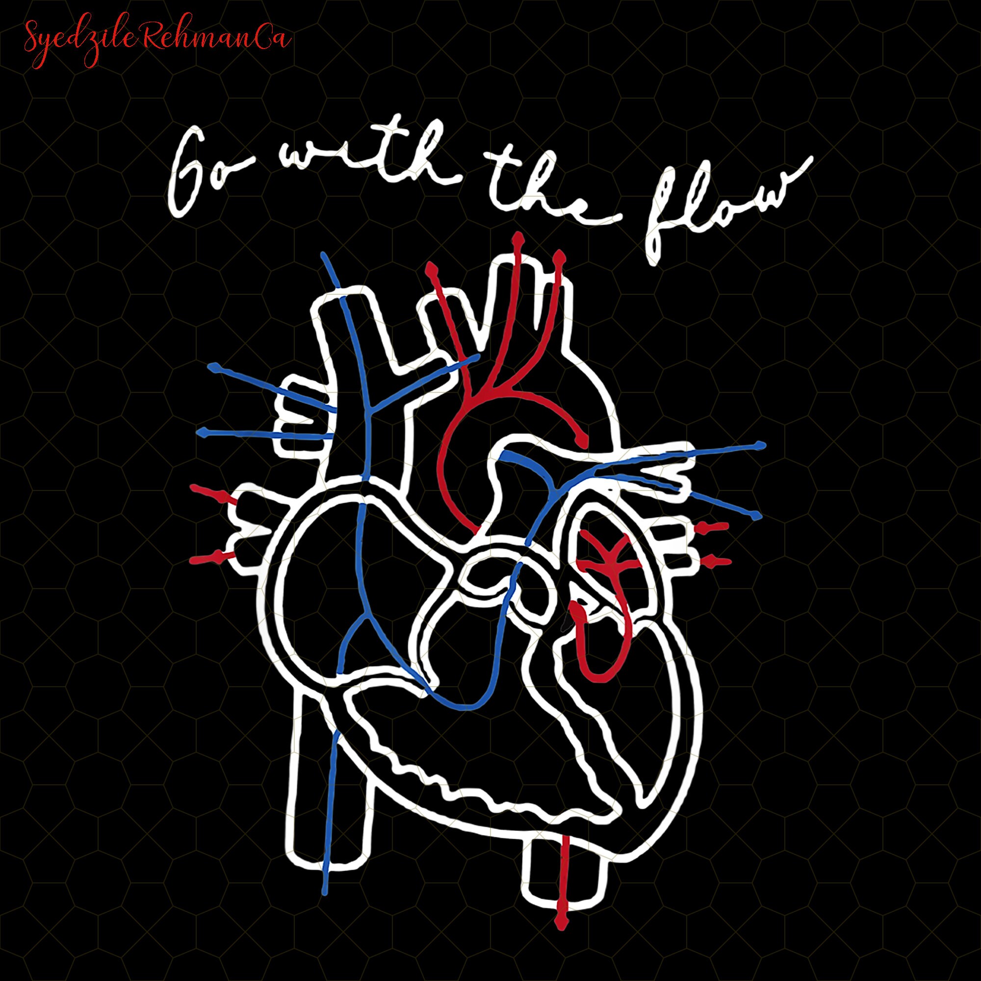 Anatomy Heart Png, Go With the Flow Png, Cardiac Nurse Png ...