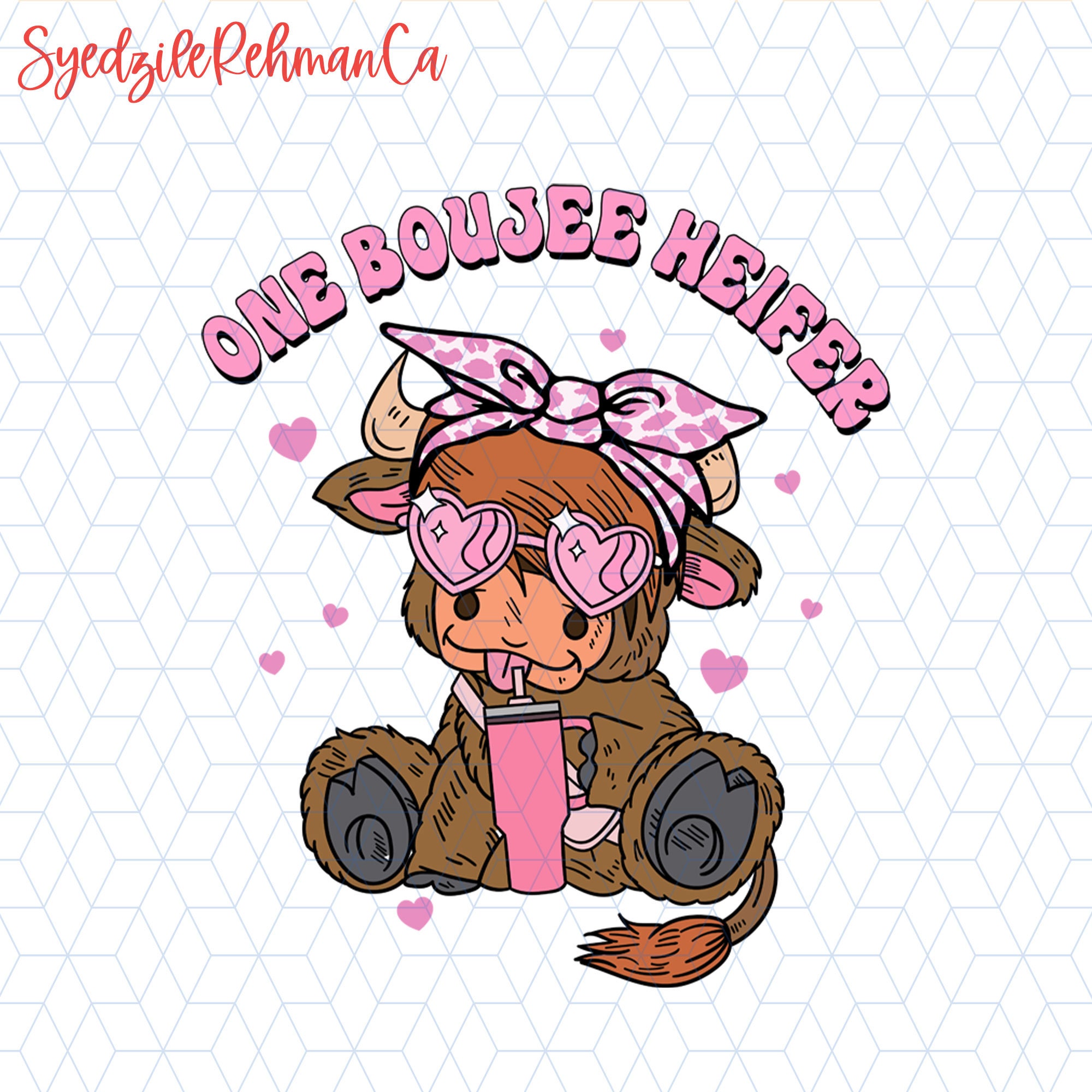One Boujee Cow Valentine Png, Cute Cow Valentine Png, I Love Moo Png ...