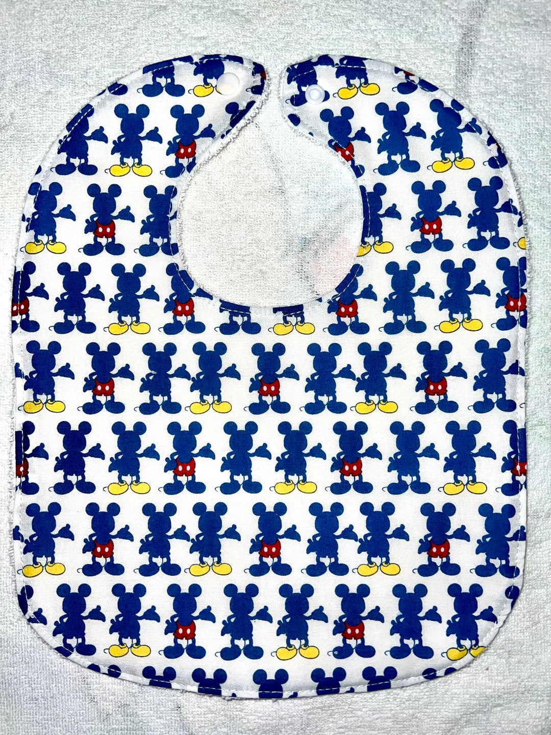 Disney Mickey Mouse Baby Bib. Made With Quality Cotton Front ...