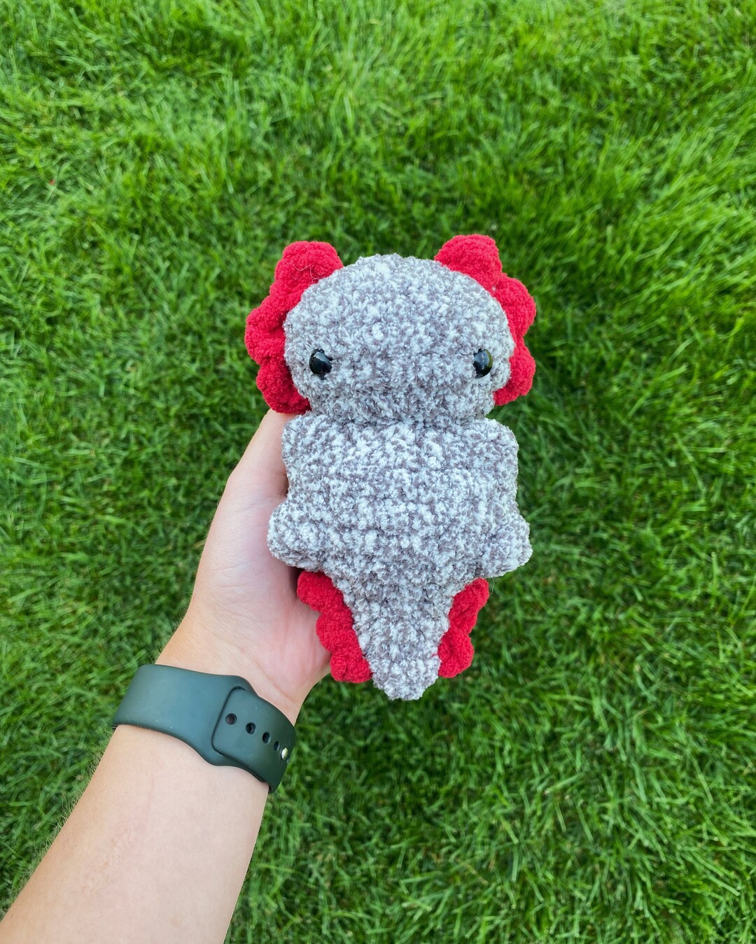 Dragon Fruit Axolotl Crochet Plushie Handmade Plush Toy Stuffed Animal ...