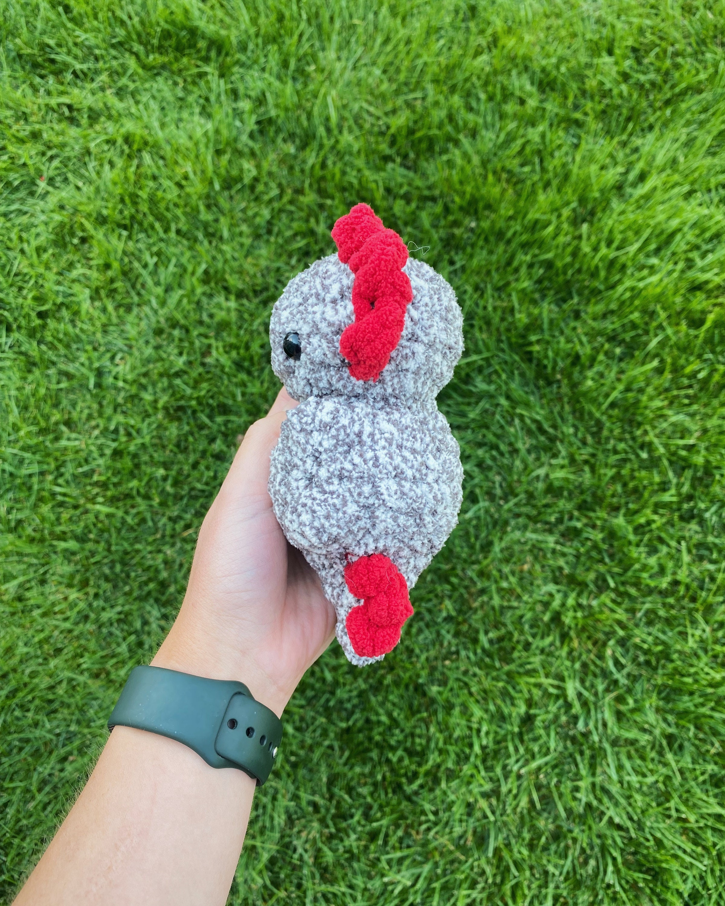 Dragon Fruit Axolotl Crochet Plushie Handmade Plush Toy Stuffed Animal ...