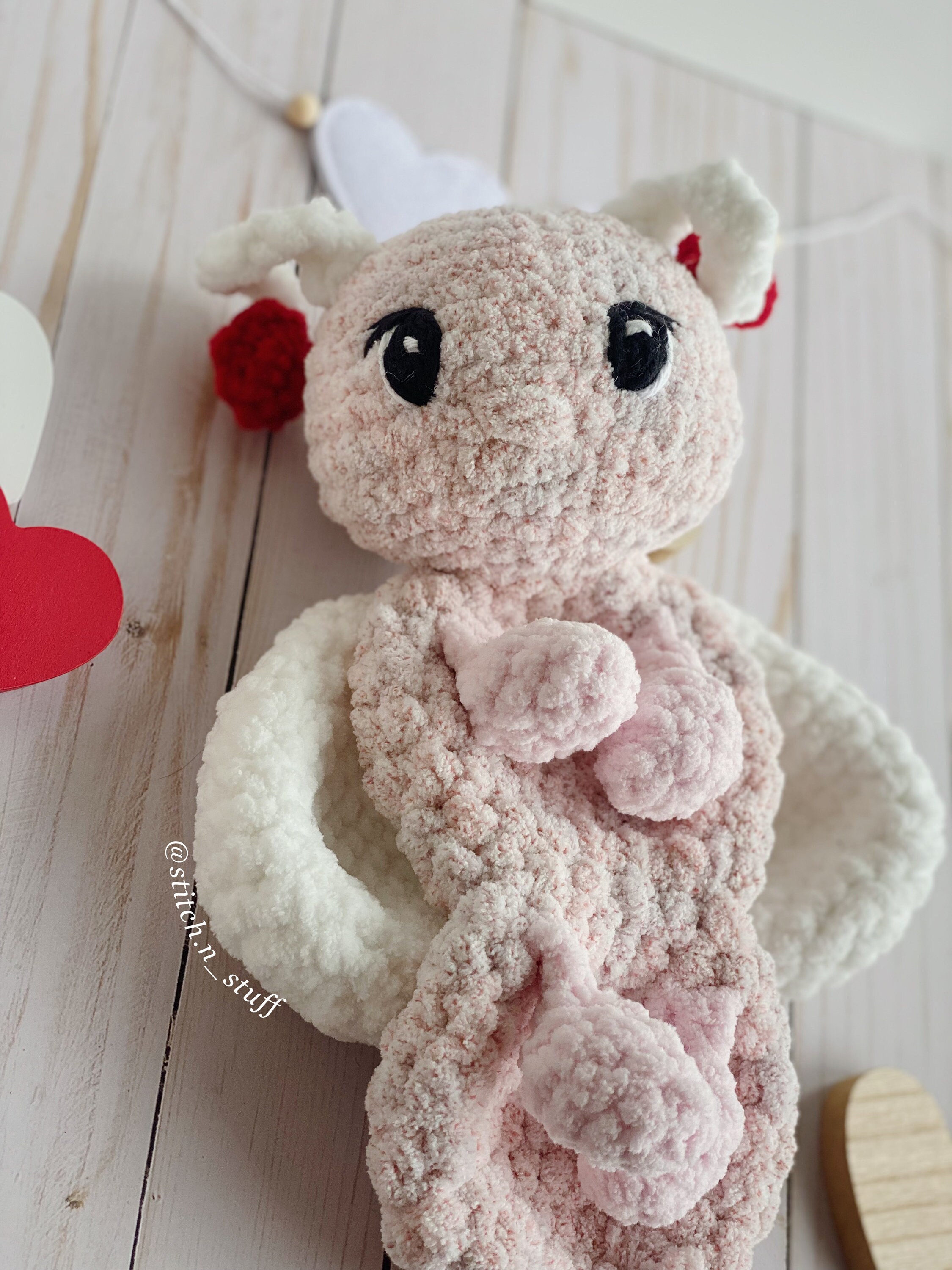 Cora the Cuddle-bug Crochet Pattern ~valentine's Day ~cuddle-bug Lovey ...