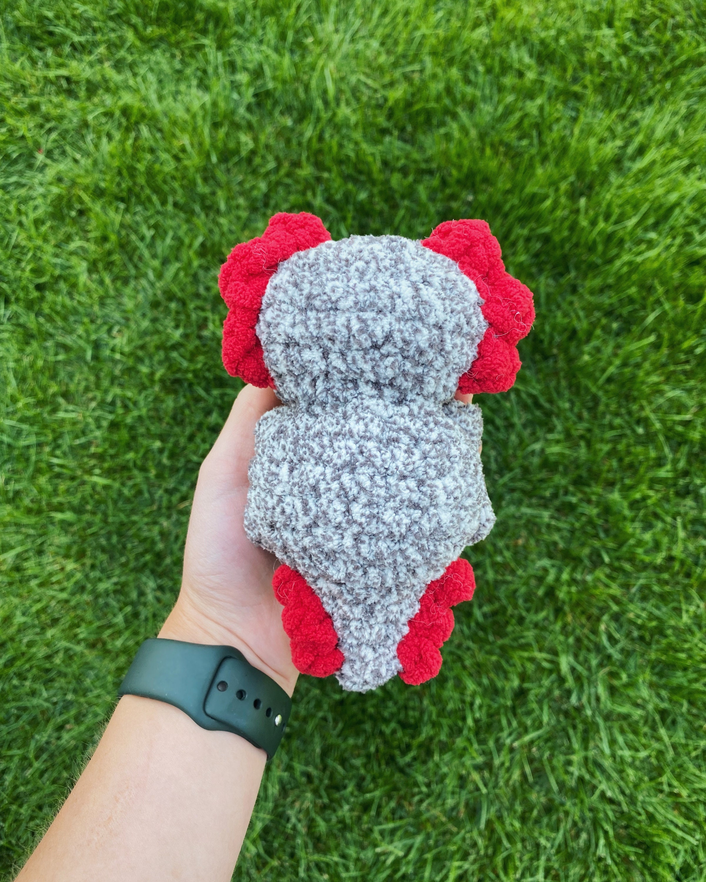 Dragon Fruit Axolotl Crochet Plushie Handmade Plush Toy Stuffed Animal ...