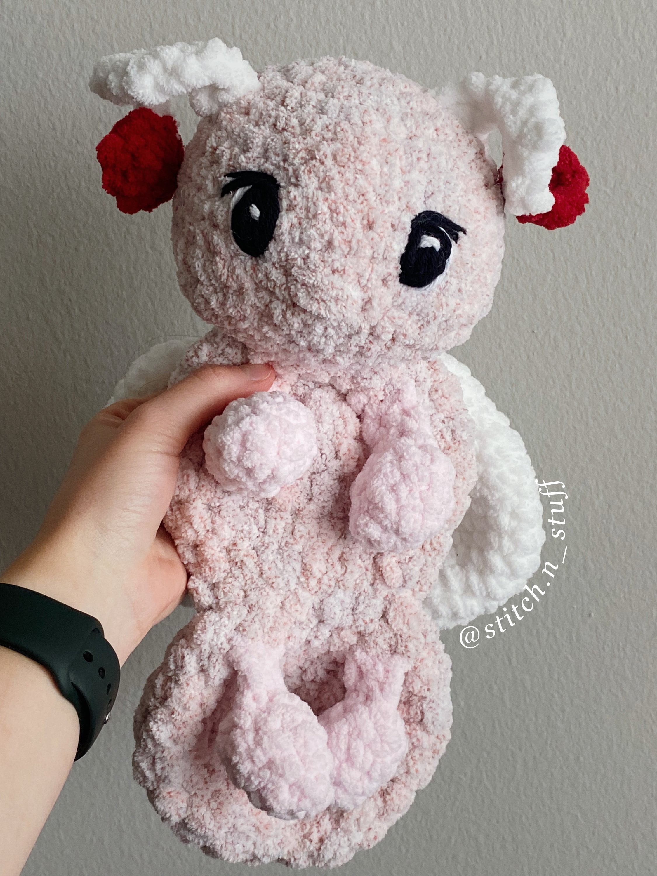 Cora the Cuddle-bug Crochet Pattern ~valentine's Day ~cuddle-bug Lovey ...