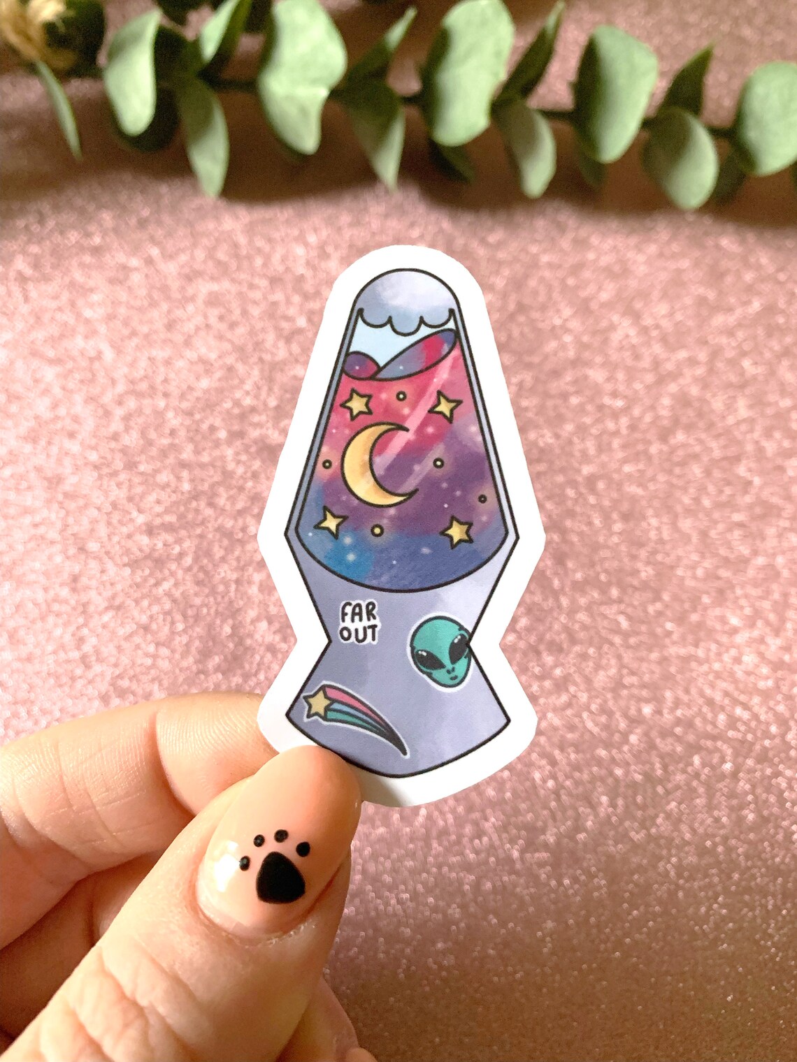 Space Lava Lamp Sticker, - Etsy