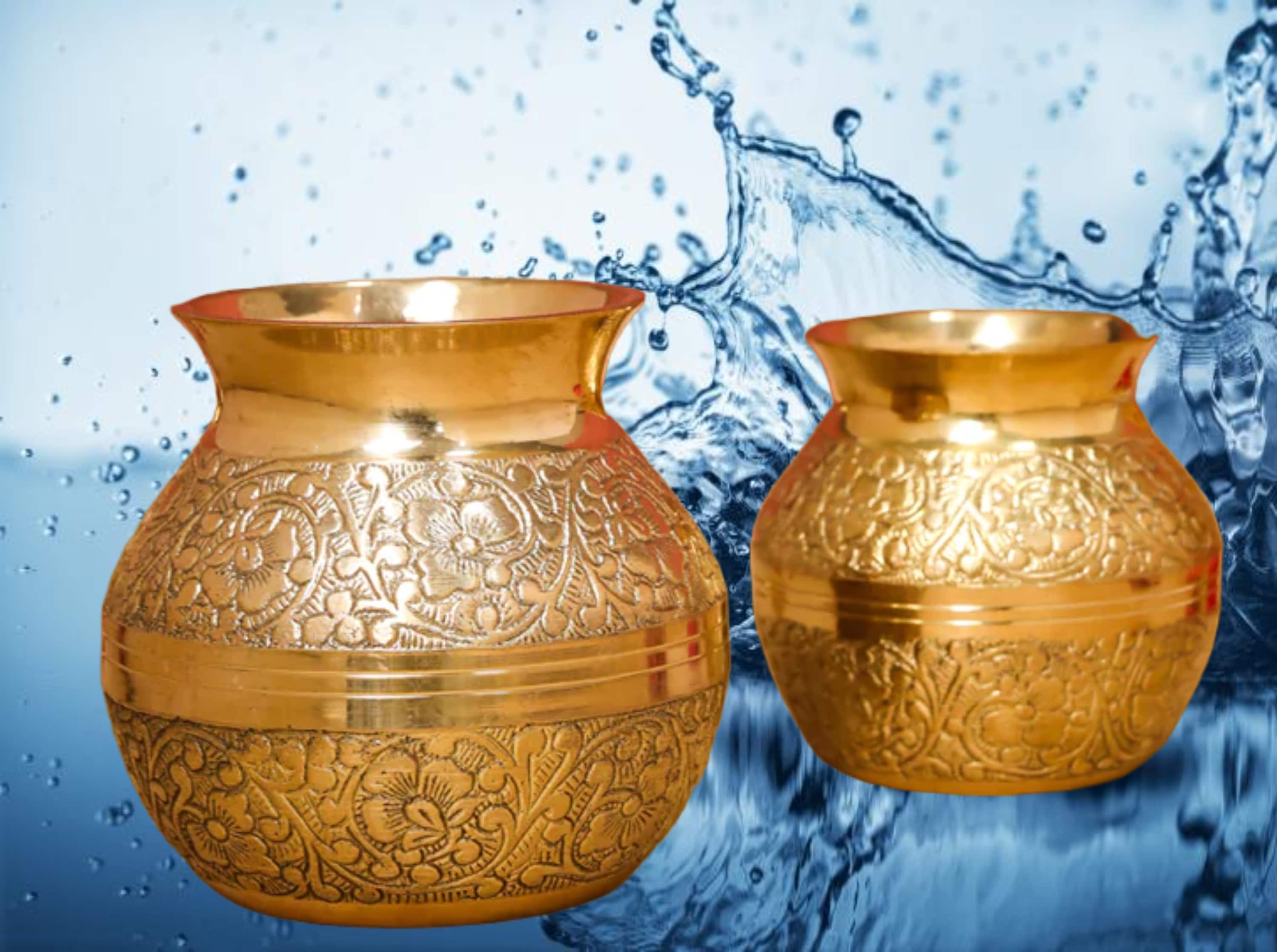 Brass Lota Kalash Pooja Lota Puja Lota Karwachauth Lota Diwali - Etsy