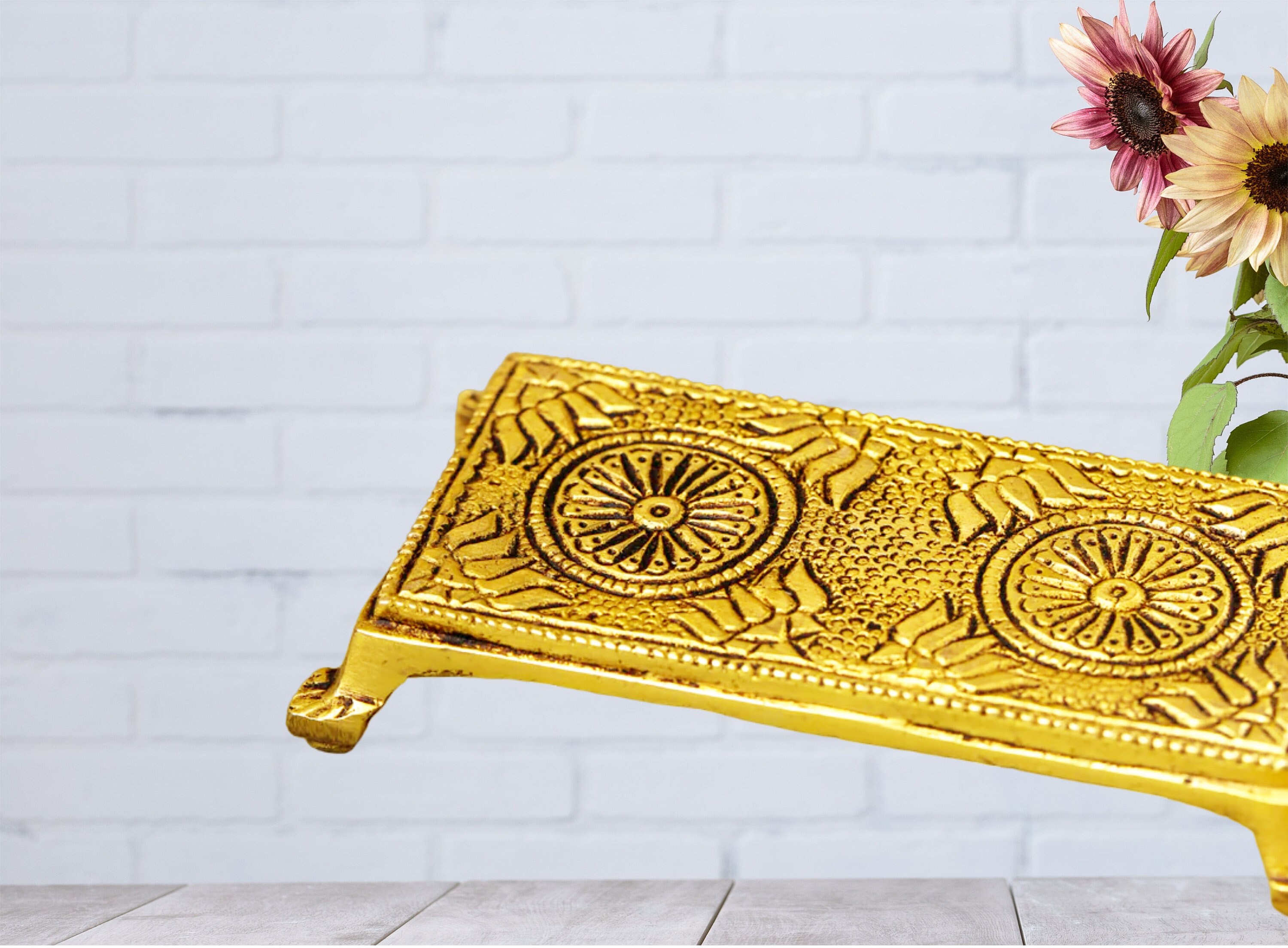 Brass Pooja Mandir Chowki Peetha Peeta God's Stool - Etsy
