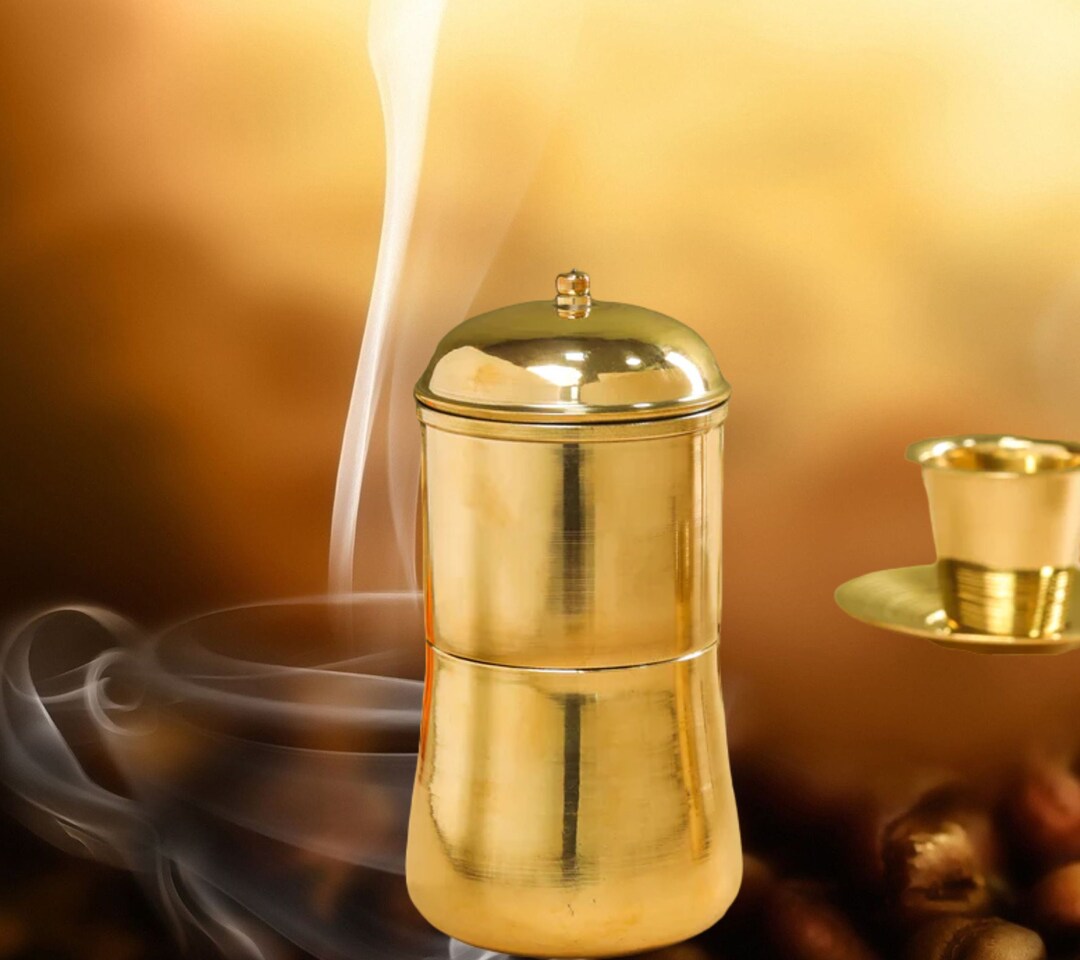 Brass Coffee Filter Machine 6.5 Inch This Coffee Filter - Etsy