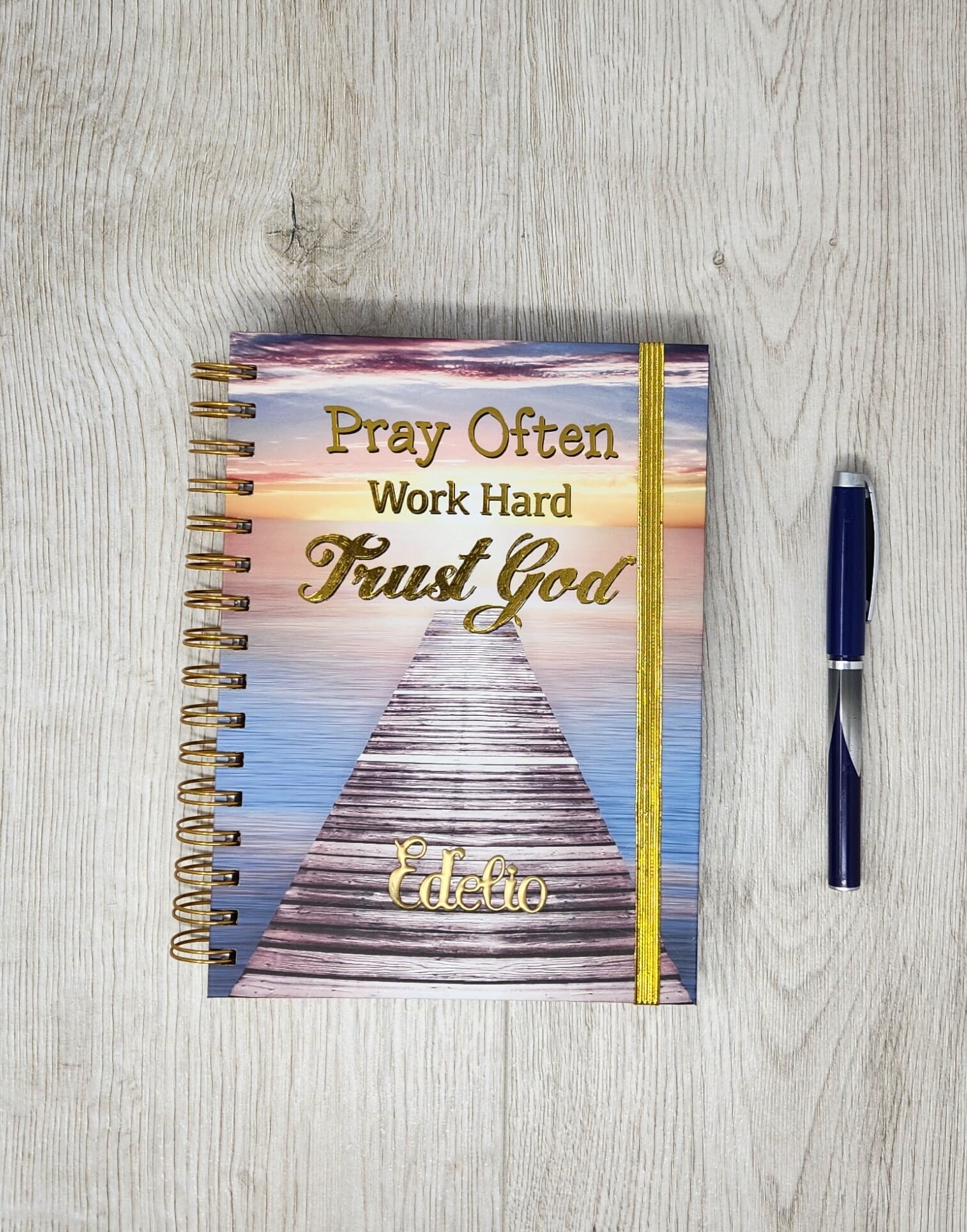 Personalized Spiral Bound Prayer Notebook, Meditation and Prayers ...
