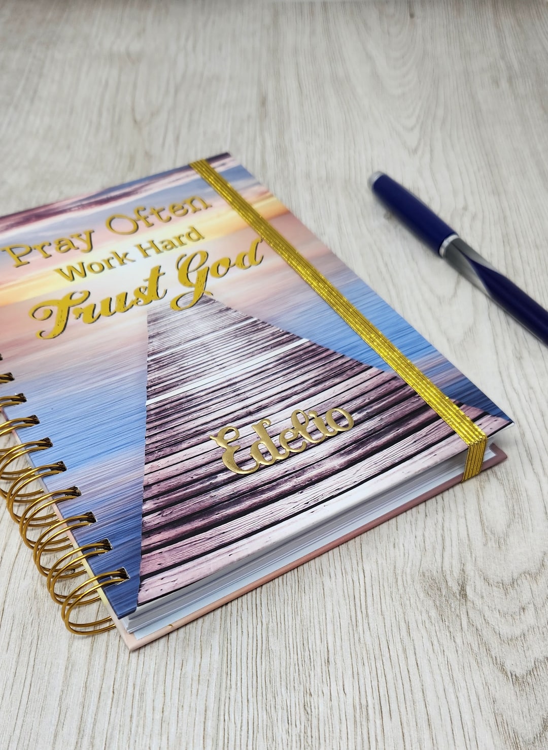 Personalized Spiral Bound Prayer Notebook, Meditation and Prayers ...