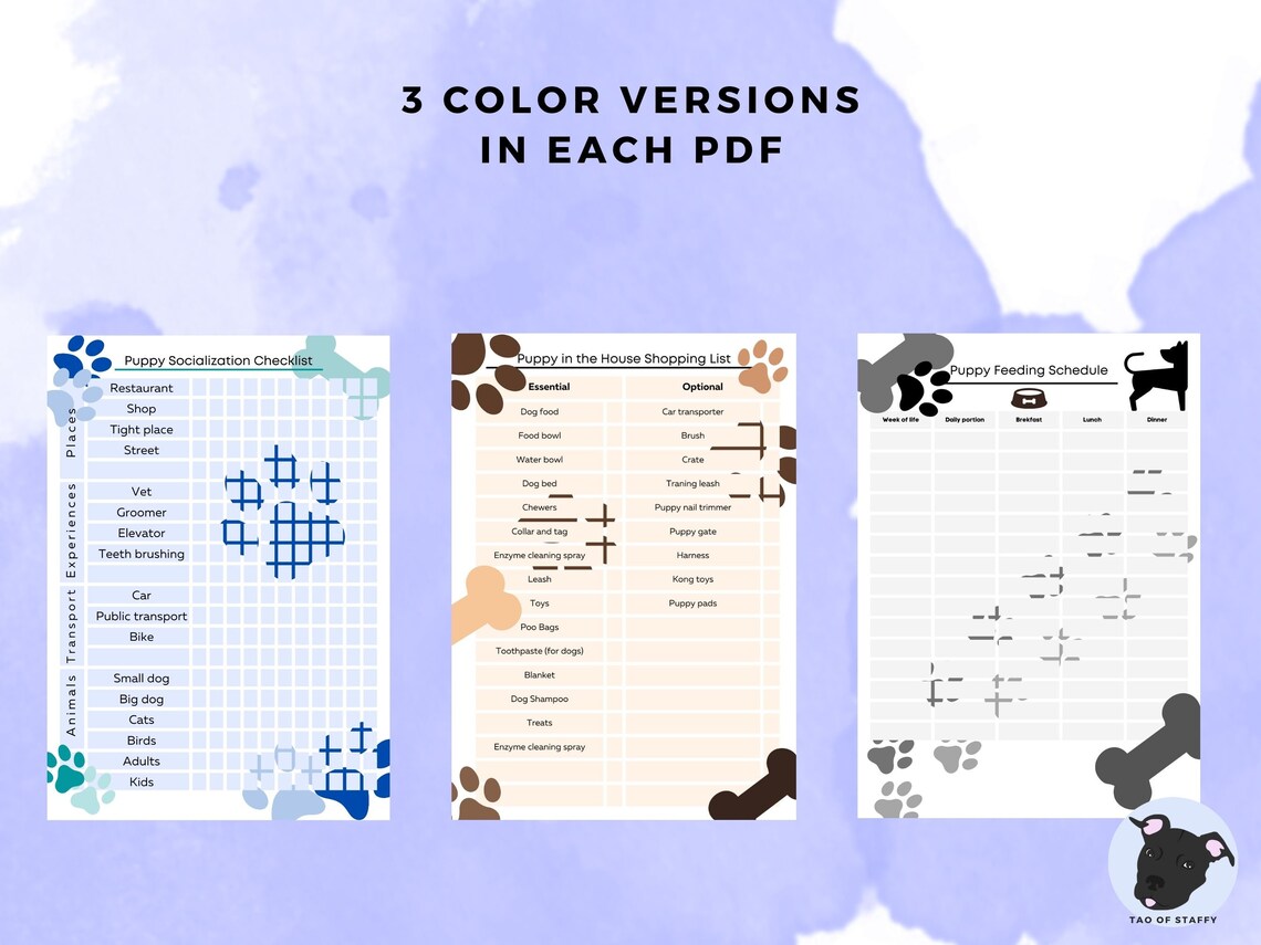 Puppy Care Guide, New Puppy Checklist, Puppy Supplies List, Puppy Care ...