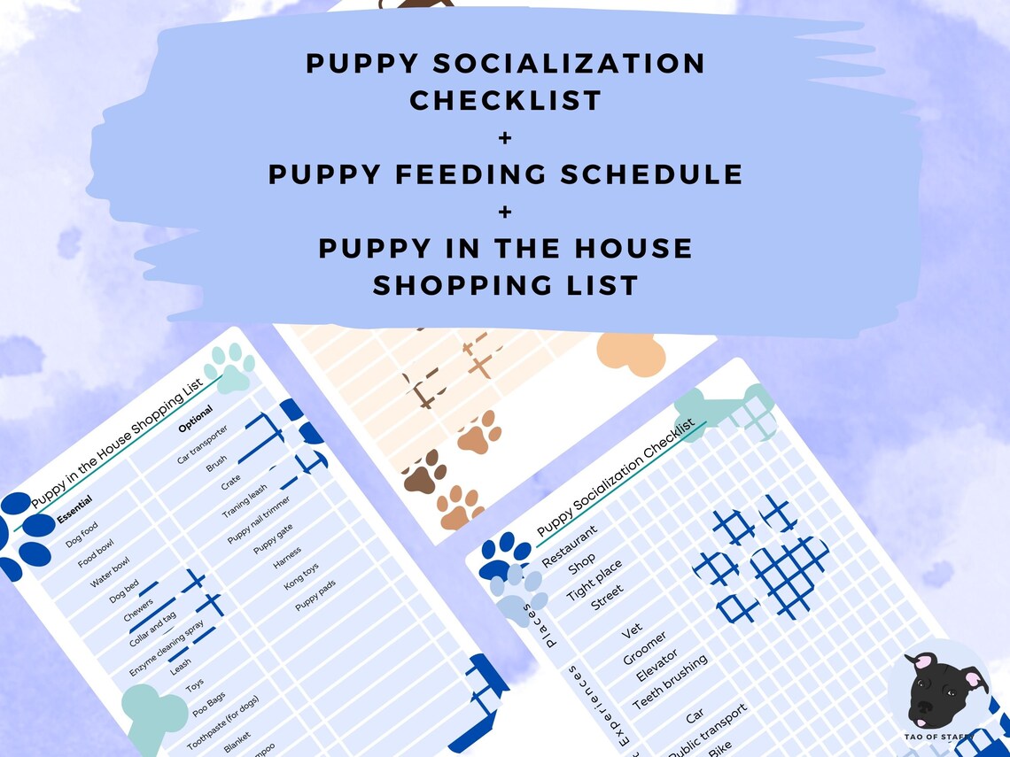 Puppy Care Guide, New Puppy Checklist, Puppy Supplies List, Puppy Care ...