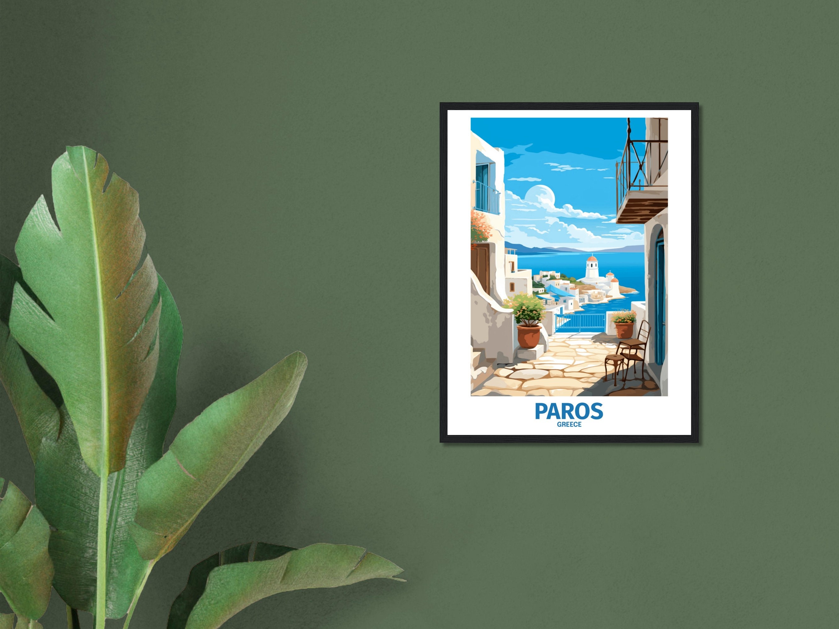 Paros Greece Travel Poster Wall Art Print Paros Wall Home - Etsy