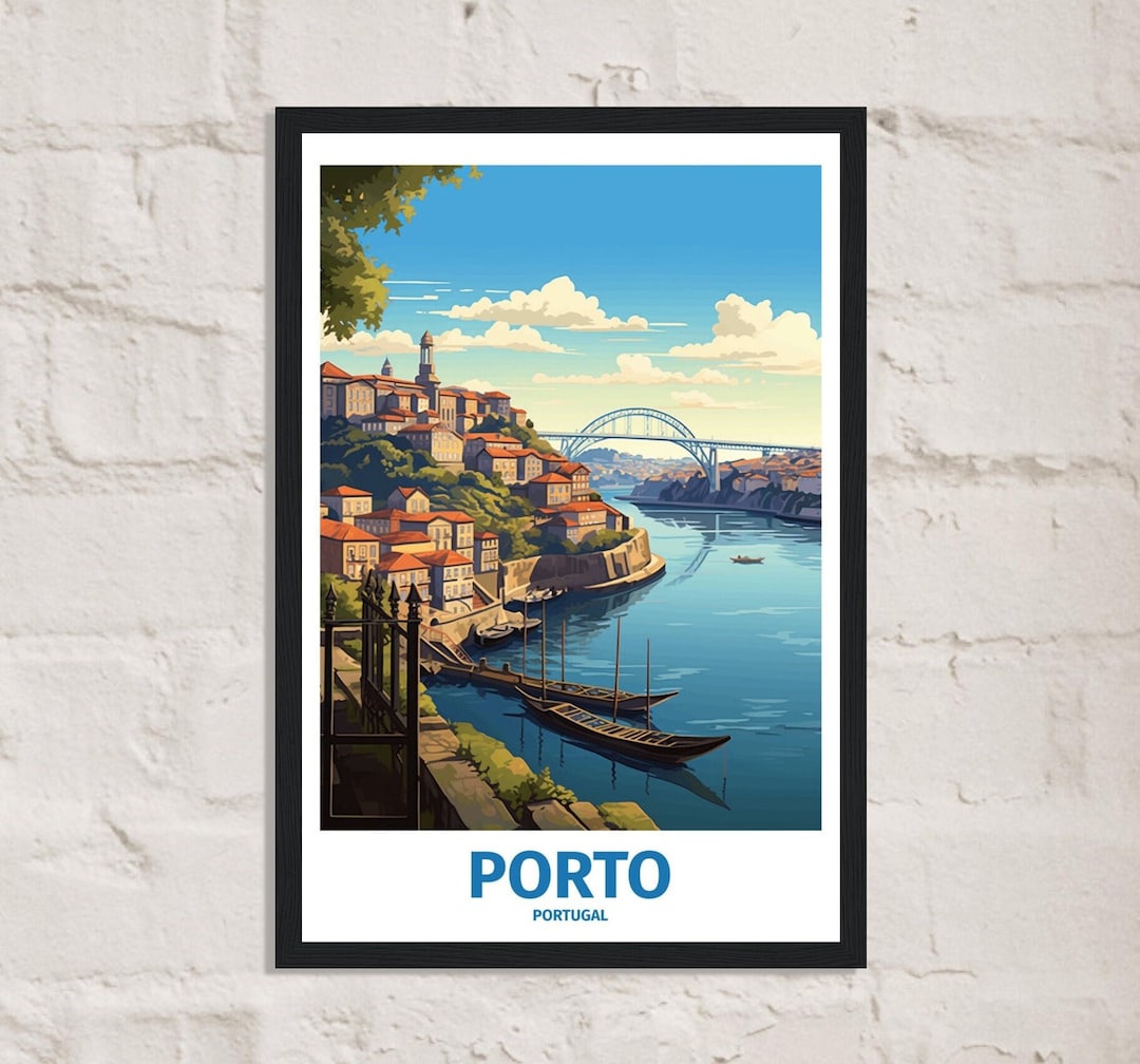 Porto Travel Print Travel Poster Porto Wall déco Porto Wall - Etsy France