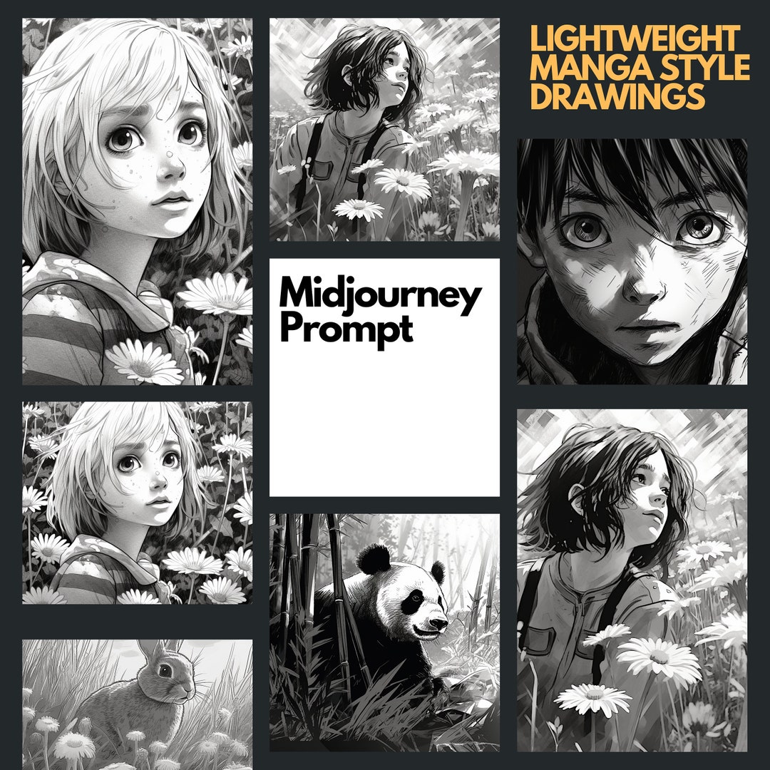 A Prompt for Creating Manga Drawings. Also Create 1000 Manga - Etsy