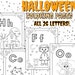 Printable ABC Halloween Coloring Pages, Kids Halloween Coloring Sheets ...