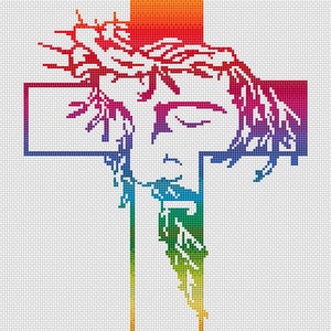 Faith Cross Stitch Pattern, Jesus Cross , Christian, Proverb & Citation ...