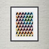 Patchwork, Cross Stitch Pattern, Geometric Design, Sampler, Rainbow ...
