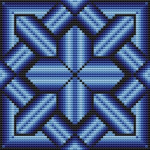 4 Patterns, 4 Colors, Pixel , Geometric Design, Cross Stitch Pattern ...