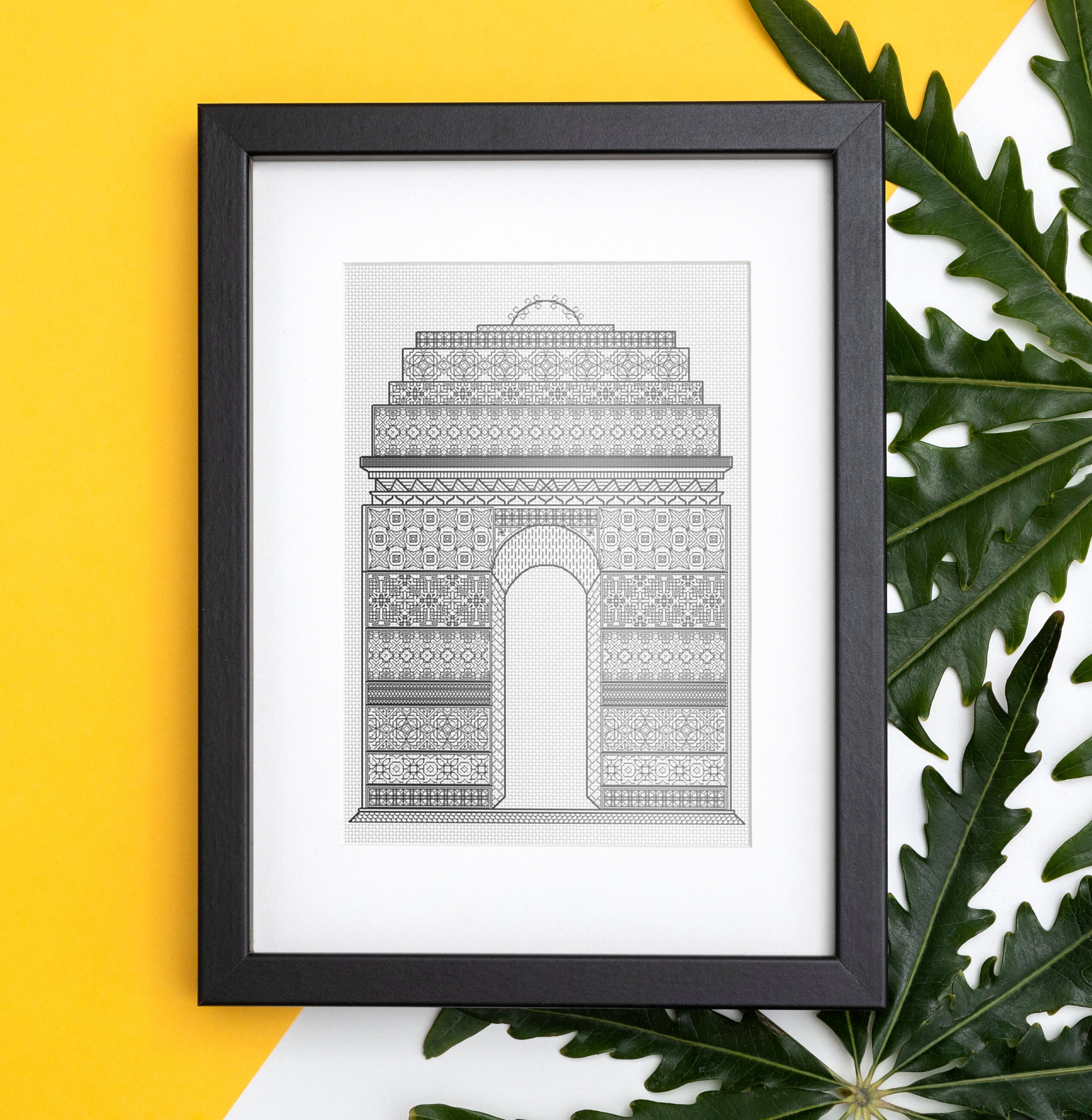 Blackwork Pattern, Monuments, Sampler, PDF, Instant Download ...