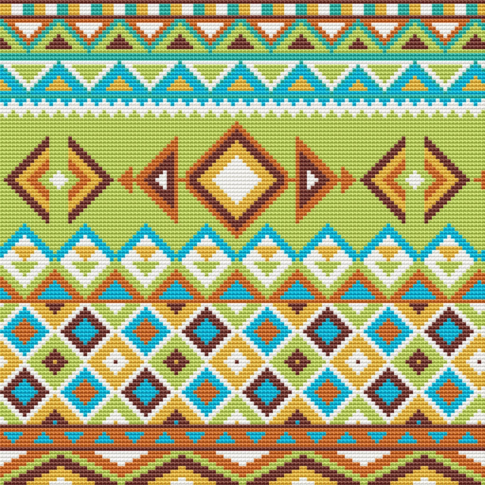 Set of 08 Patterns, Aztec Design, Cross Stitch Pattern, Geometric ...