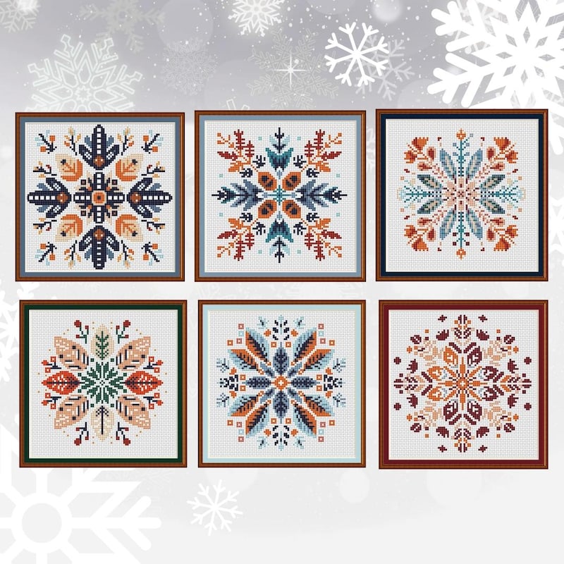 Snowflake Cross Stitch Pattern - Etsy