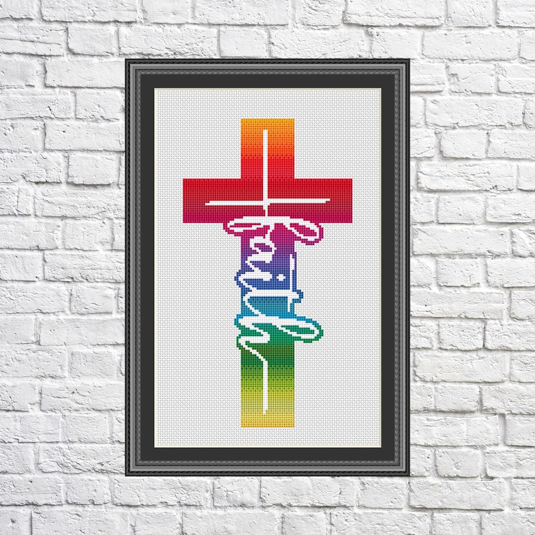 Faith Cross Stitch Pattern, Jesus Cross , Christian, Proverb & Citation ...
