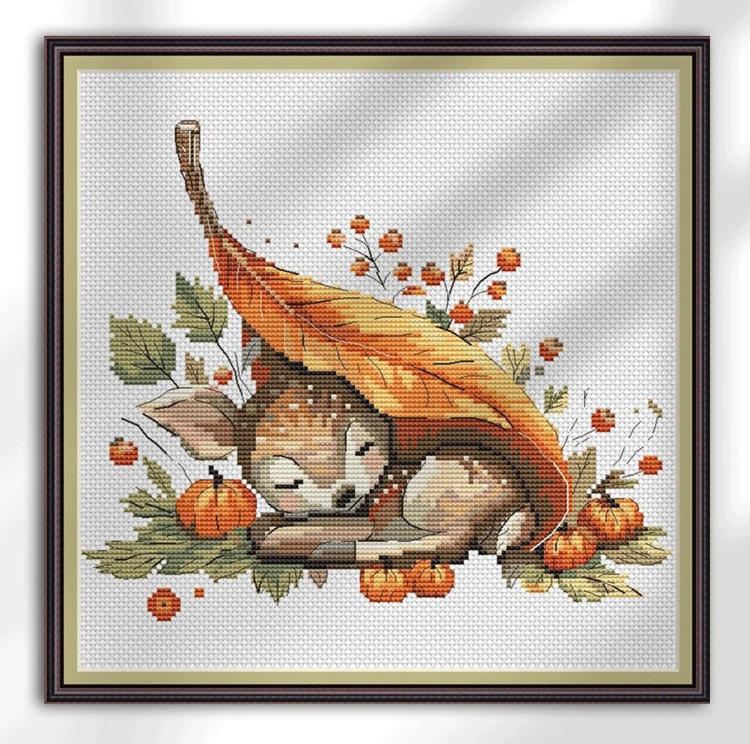 Fall, Autumn, Cross Stitch Pattern, Holidays, Modern Cross Stitch, PDF ...